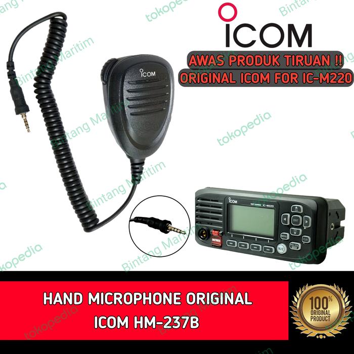 Jual HM 237B MIC RIG ICOM M220 ORIGINAL ICOM HM237B HM 237 B - Jakarta ...