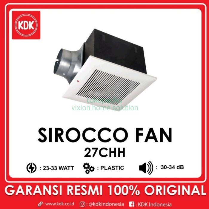 Jual KDK 27CHH Ceiling Mount Exhaust Sirocco Fan 27 cm 6 inch 28 Watt ...