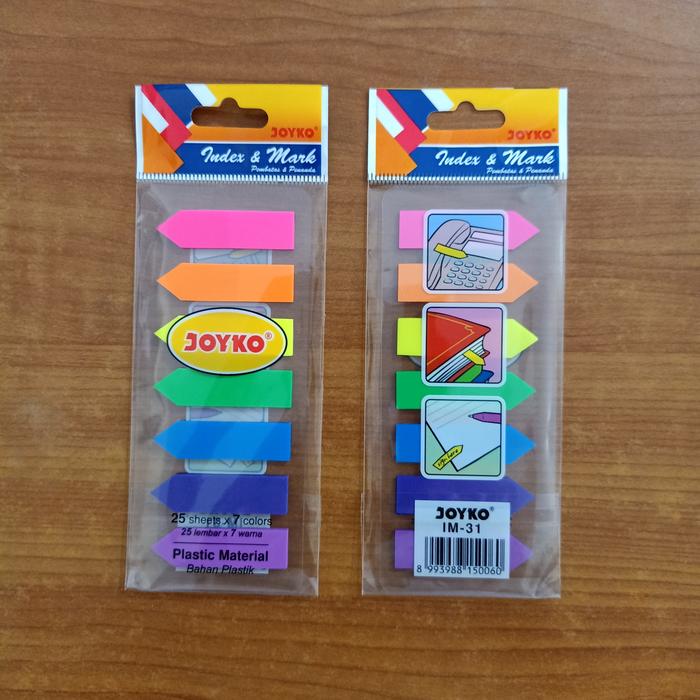 Jual PEMBATAS PENANDA BUKU KERTAS MODEL PANAH INDEX MARK STICKY NOTES ...