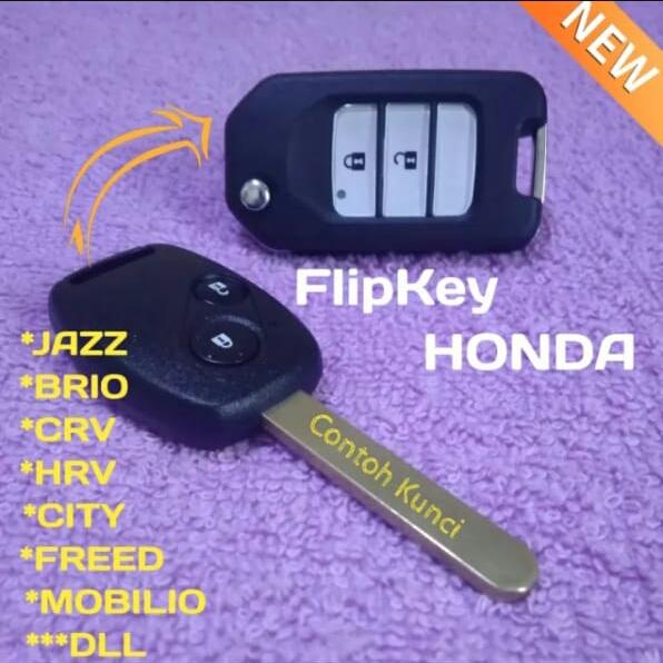 Jual Casing Kunci Lipat Flip Key Honda Jazz/Brio/Crv/Hrv/Mobilio/City ...