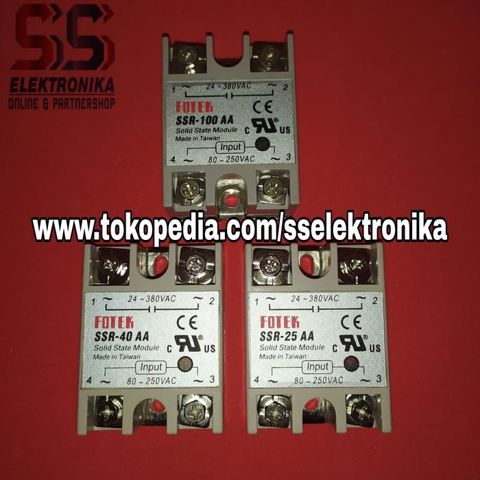 Jual FOTEK SSR-40AA 80-250VAC to 24-380VAC 40A/250V Solid State Relay Modul - Kota Surabaya - SS ...