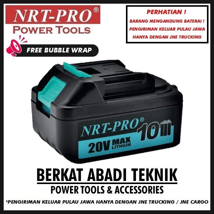 Jual NRT-PRO Baterai Mesin Bor Cordless Drill 20V Batre 10Cell DC340 DC ...