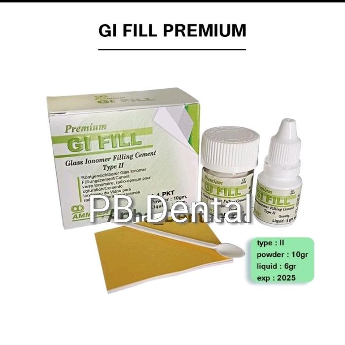 Jual GIC GLASS IONOMER CEMENT /GI FILL PREMIUM TYPE 2 (Exp Desember 2025) - Jakarta Pusat - PB ...