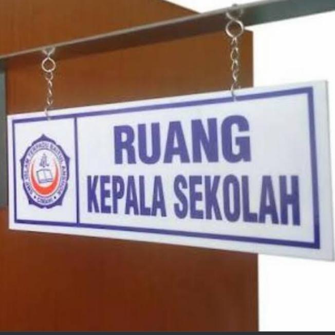 Jual sign board papan ruang kelas nama sekolah ruangan lengkap ...