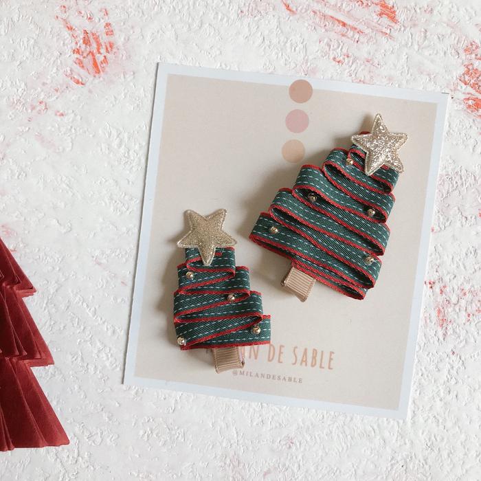 Jual Christmas Tree Hairclip - Kids Hair Accessories Christmas Jepit ...