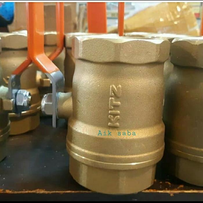 Jual Ball Valve Kitz 4"(inch) / Ball valve kuningan Kitz - Jakarta ...