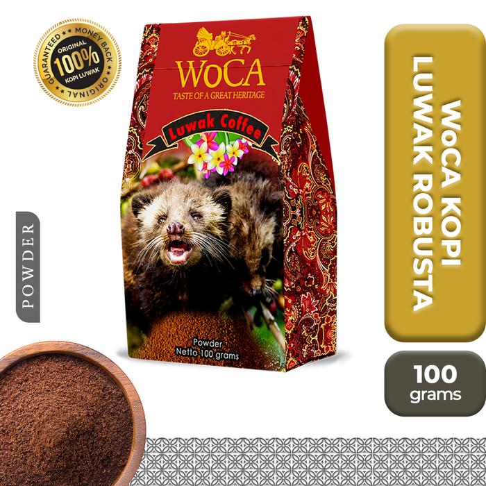 Promo WoCA Kopi Luwak Robusta 100 gram powder - Kota Tangerang - WoCA Indonesia | Tokopedia