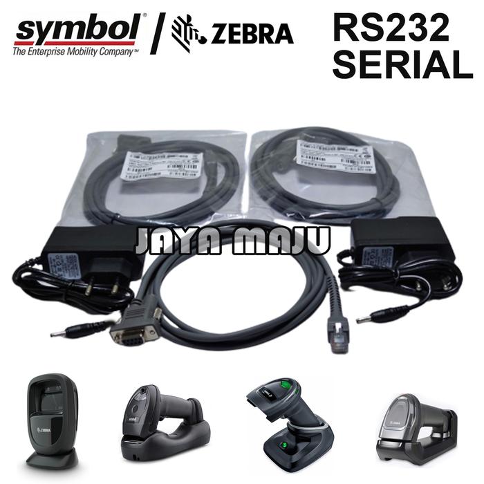 Jual KABEL RS232 SERIAL + ADAPTOR For SCANNER BARCODE ZEBRA - SYMBOL ...