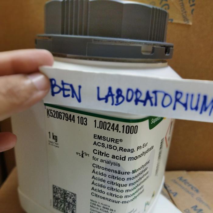 Jual citric acid monohydrate asam sitrat monohidrat merck 1.00244.1000 ...