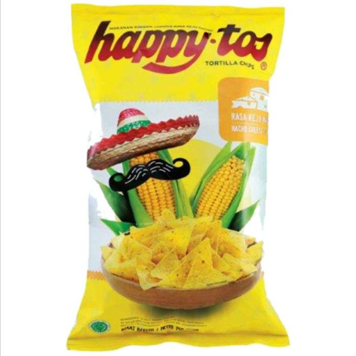 Promo HAPPYTOS Tortilla Corn Chips Keripik Jagung Biru Hijau Merah Hot ...