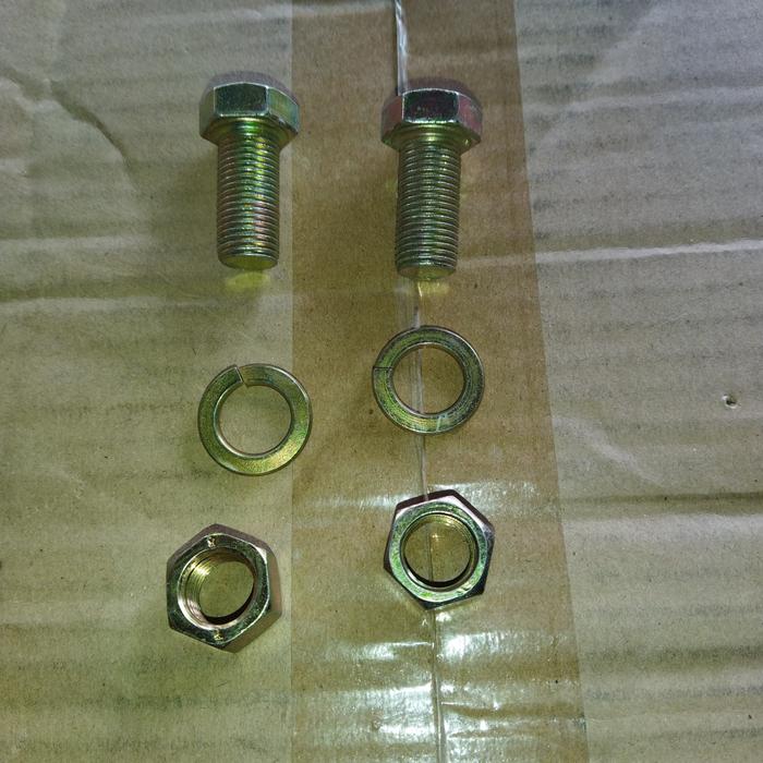 Jual Baut+Mur+ring ver besi kuning m12x20 kunci 17 - Kab. Tangerang ...