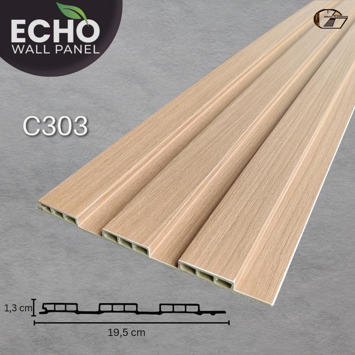 Jual panel wpc dinding motif kayu panjang 2,90m C303/batang - Jakarta ...