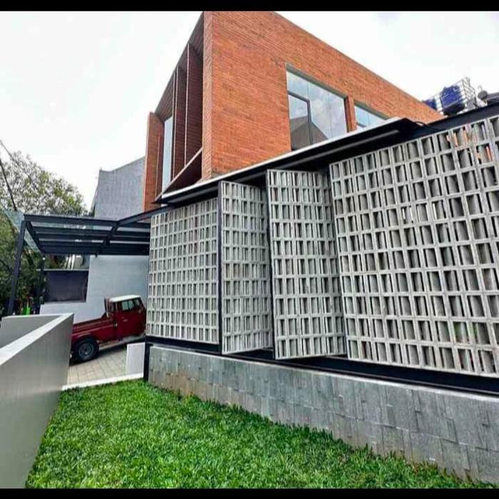 Jual roster/loster/modern/beton/minimalis motif panjang abu - Kota ...