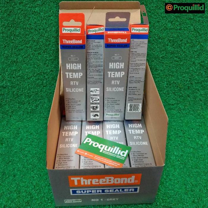 Jual ThreeBond Grey RTV Silicone Sealant High Temp 1 - Lem Gasket Abu ...