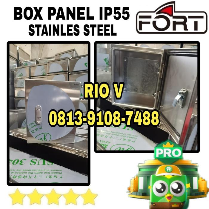 Jual BOX PANEL INDOOR STAINLESS STEEL 30x25x15 IP55 FSBI302515 FORT ...