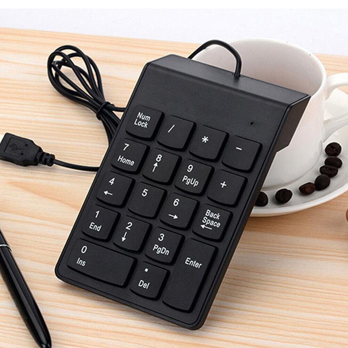 Jual Keyboard Numeric Keypad Mini Numpad Numlock 18 Keys 2.4g - Kabel ...