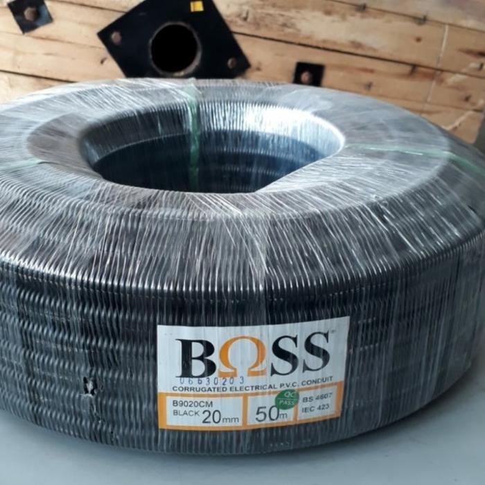 Jual Flexible Pipa Conduit 20mm Boss / Boss Flexibel 20mm Hitam - Kab ...