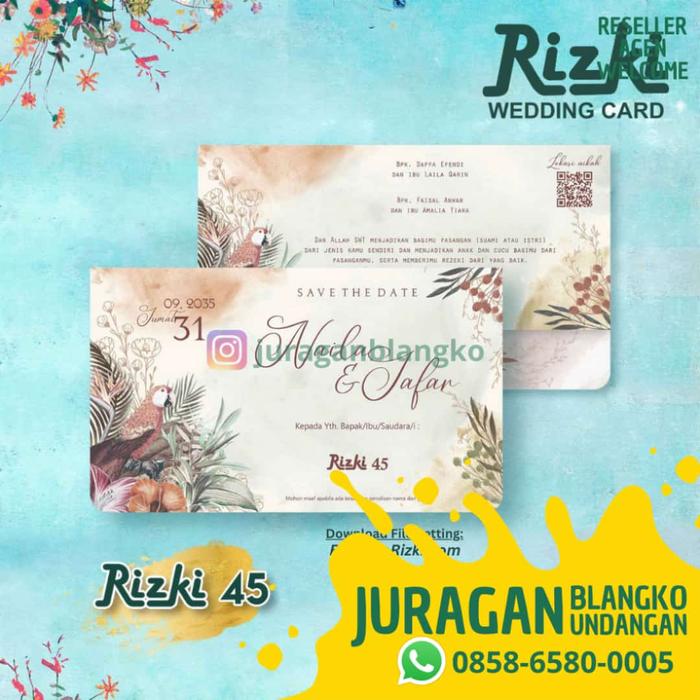 Jual Blangko Undangan Rizki 45 | Juragan Blangko Undangan - Kota ...