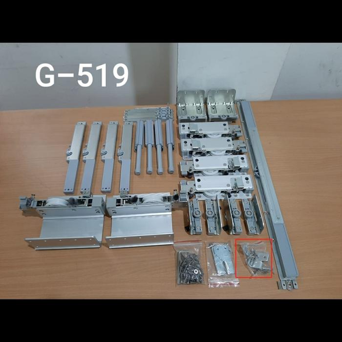 Jual Rel roda sliding door lemari G519 HARFIT 3D + rel 3.5m SD 053 V ...