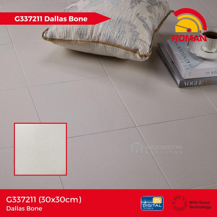 Jual Keramik Lantai Roman G337211 Dallas Bone / Roman Keramik Lantai ...