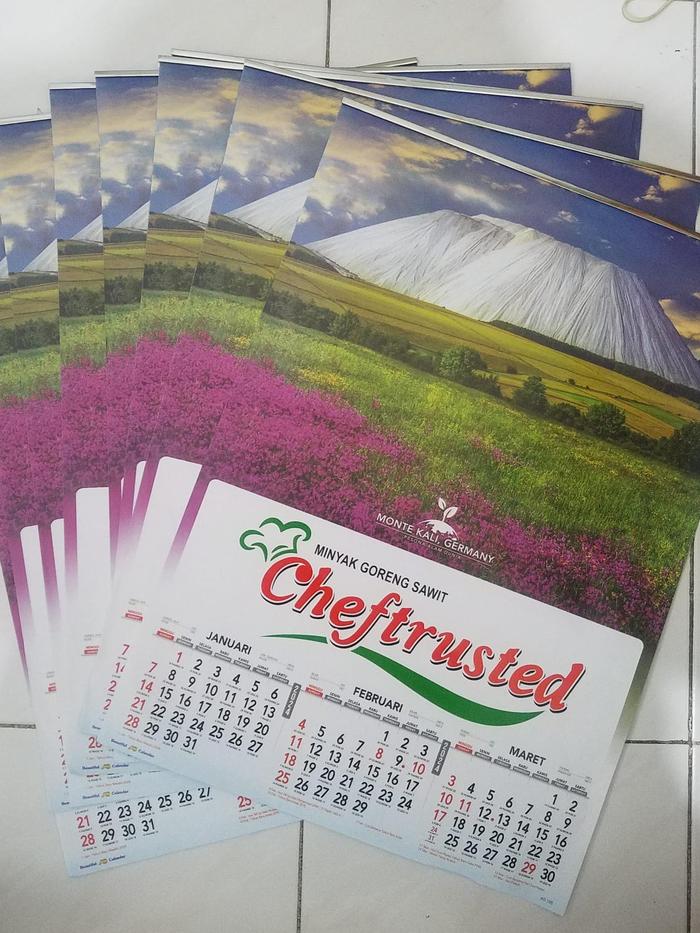 Jual Kalender Triwulan Tahun 2024 - 3 Bulanan - 4 Lembar - Sablon 3 ...