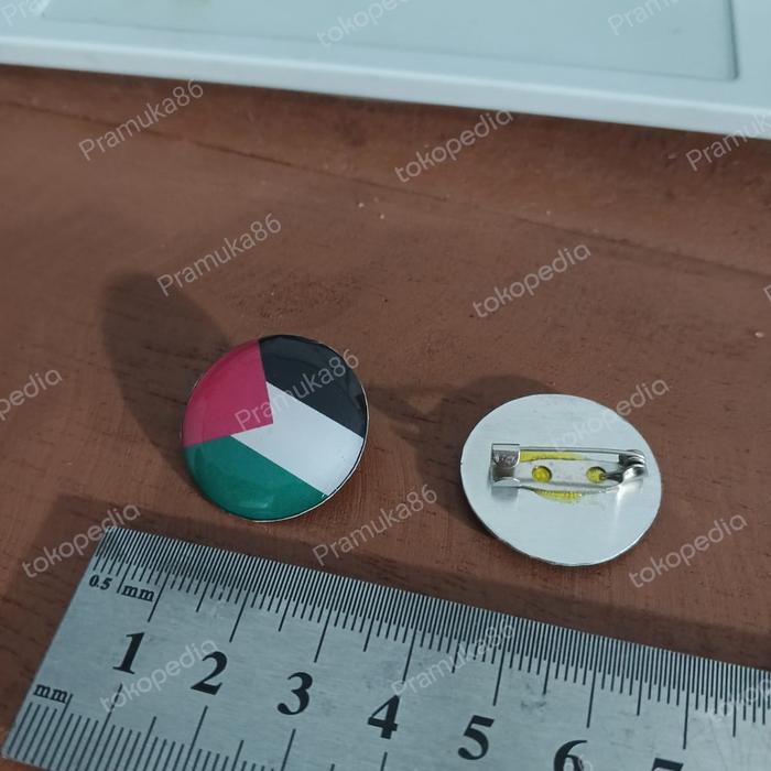 Jual Pin Bros Bendera Palestina Bulat Resin - Pin Aksesoris Palestine ...