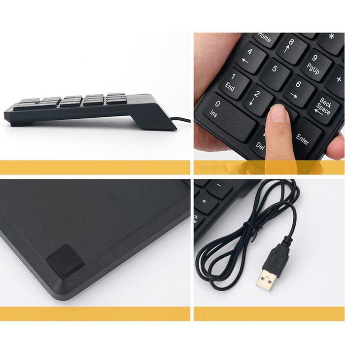 Jual Keyboard Numeric Keypad Mini Numpad Numlock 18 Keys 2.4g - Kabel ...