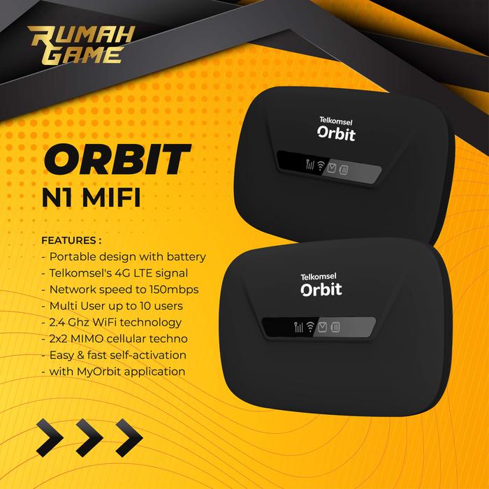 Jual Telkomsel Orbit Mifi N1 Portable Modem Wifi 4G High Speed Free ...