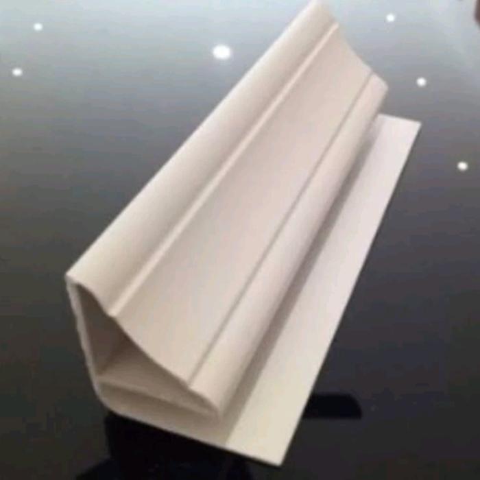 Jual Lis plafon pvc profil samping / List plavon profil pvc - Putih ...