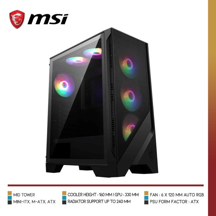 Promo MSI MAG FORGE 120A AIRFLOW | Mid Tower Case Cicil 0% 3x - Jakarta ...