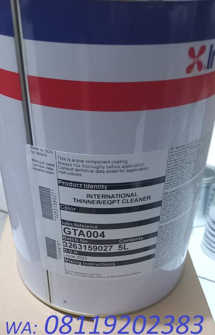 Jual International Thinner GTA-004 @5L Kaleng, thinner Interlac 665 - Kab. Bekasi - CatKapalLaut ...