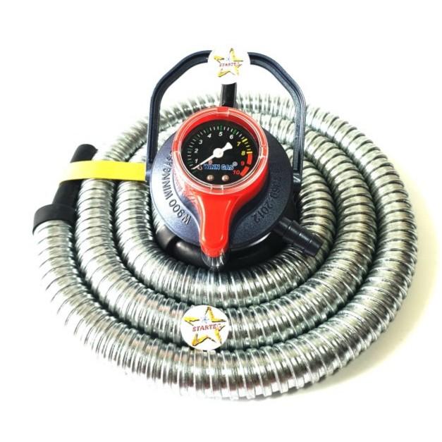 Promo (PAKET HEMAT) SELANG GAS + REGULATOR WINN GAS W900 M - Dilengkapi ...