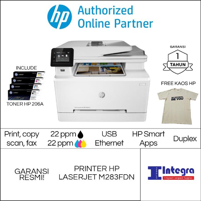 Jual Printer HP Colour Laserjet M283FDN | M 283 FDN Garansi Resmi ...