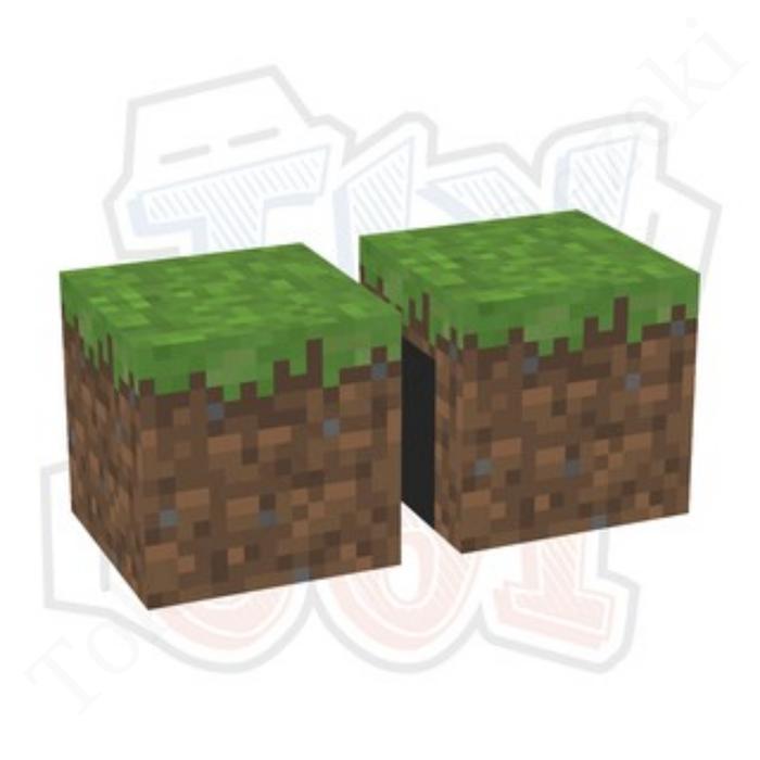 Jual Kotak Rumput Minecraft Papercraft Diorama Grass Block Paper Craft ...