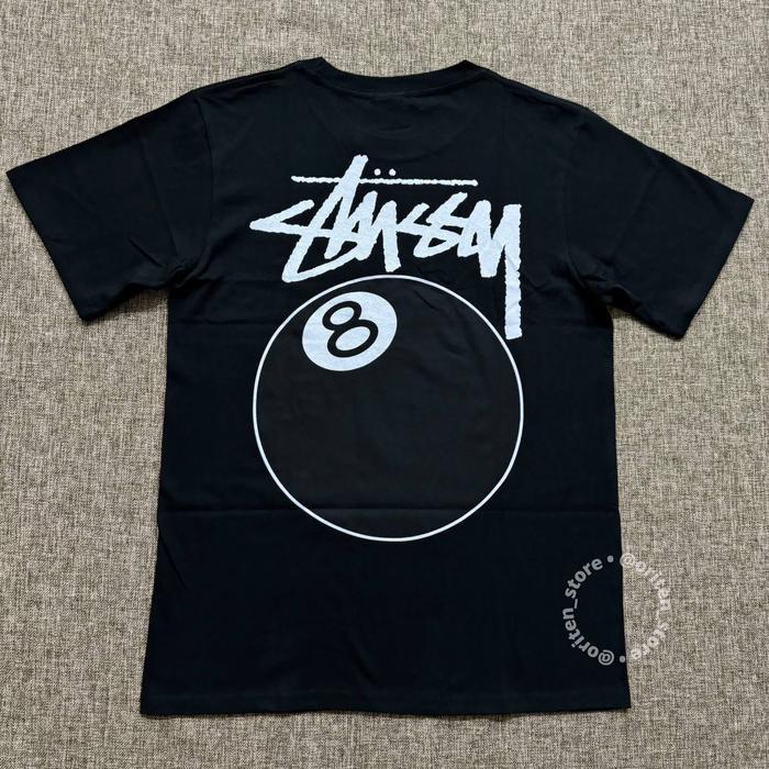 Promo Stussy 8 Ball Pigment Dyed Tee Black Original - Kota Palembang ...