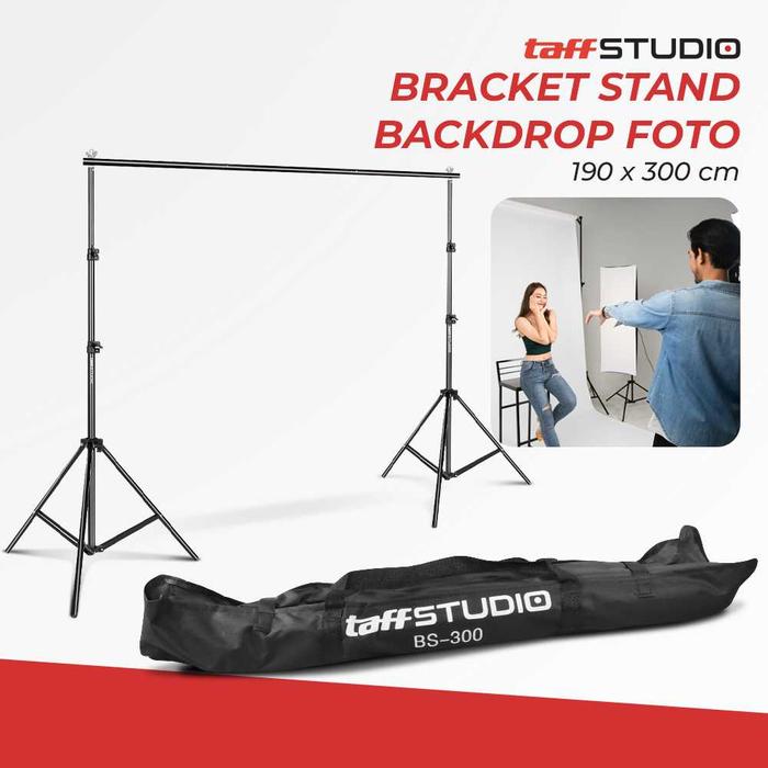 Jual Bracket stand backdrop foto studio tiang background layar ...