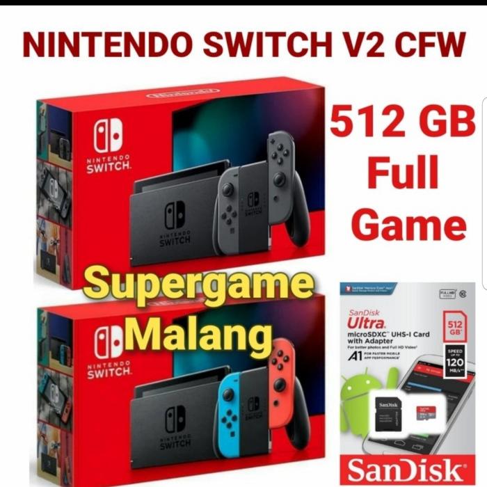Jual Nintendo Switch 2 Oled Neon Grey White Putih V 2 V2 OFW CFW ...