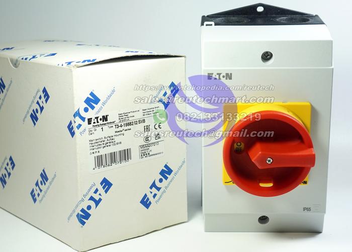 Jual Eaton T3-4-15682/I2/SVB Main Switch Eaton Moeller T3 32A 6P 1NO1NC ...