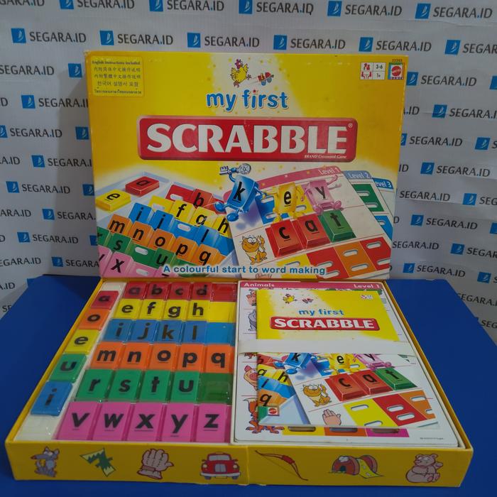 Jual Board Game - My First Scrabble A Colorful Start To Word Making ...