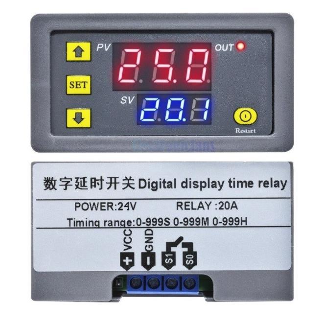 Jual Tm1 24v Dc Digital Cycle Timer Delay Relay Module Led Dual Adjustable Di Seller Ayato ...