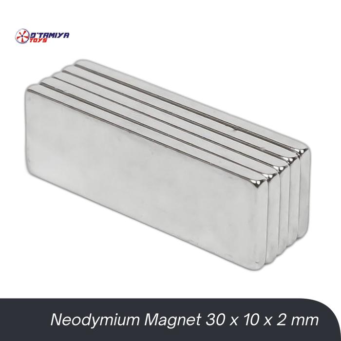 Promo Magnet Neodymium N35 Magnet Balok Persegi 30 x 10 x 2 mm Magnet ...