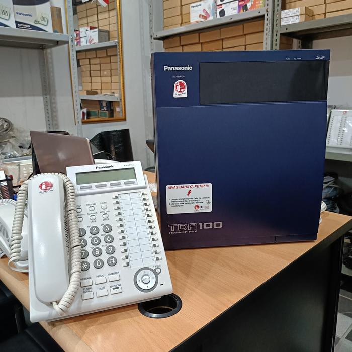 Jual Pabx Panasonic KX-TDA100 Kapasitas 8 PTT 48 Ext + Telepon KX-DT333 ...
