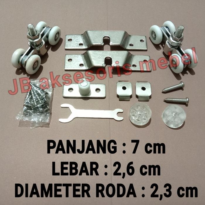 Jual RODA REL PINTU RUMAH SLIDING GESER / RODA RELL GANTUNG Harga ...