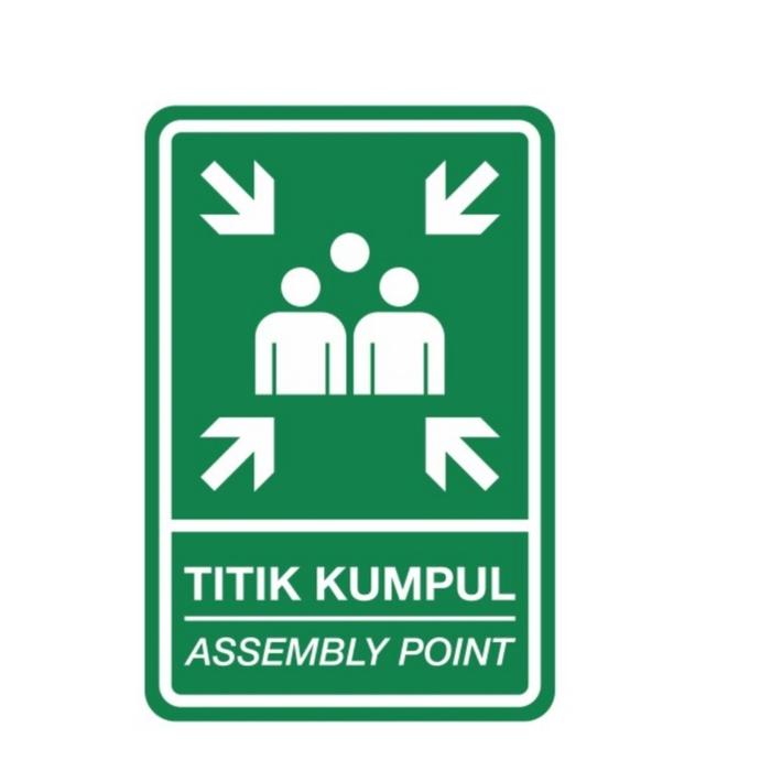 Jual SAFETY SIGN RAMBU TITIK KUMPUL BAHAN PLAT 1,2 UK 30 X50 CM BISA ...