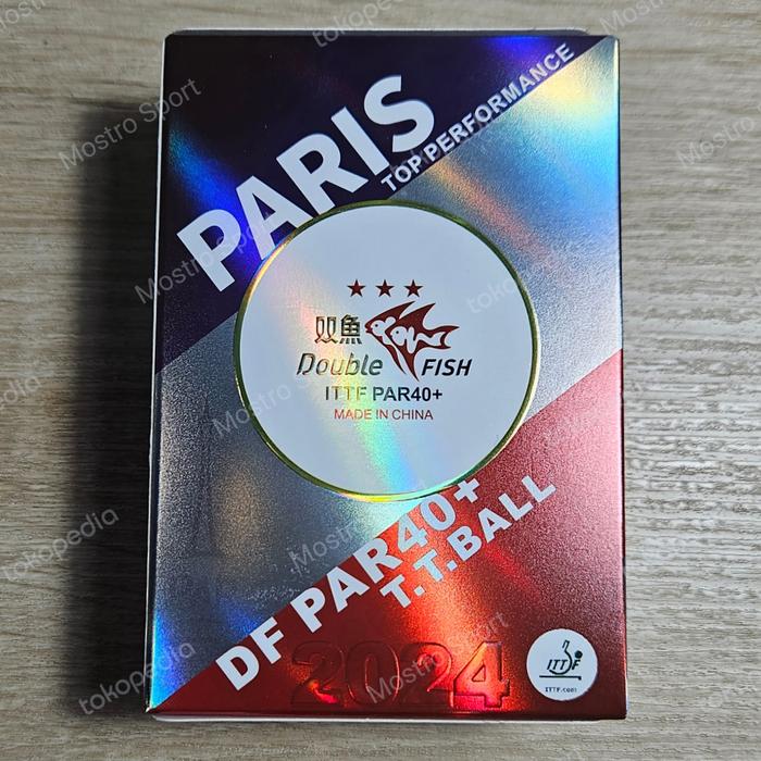Jual Double Fish Paris 3star 40+ table tennis ball - Kota Bandung ...