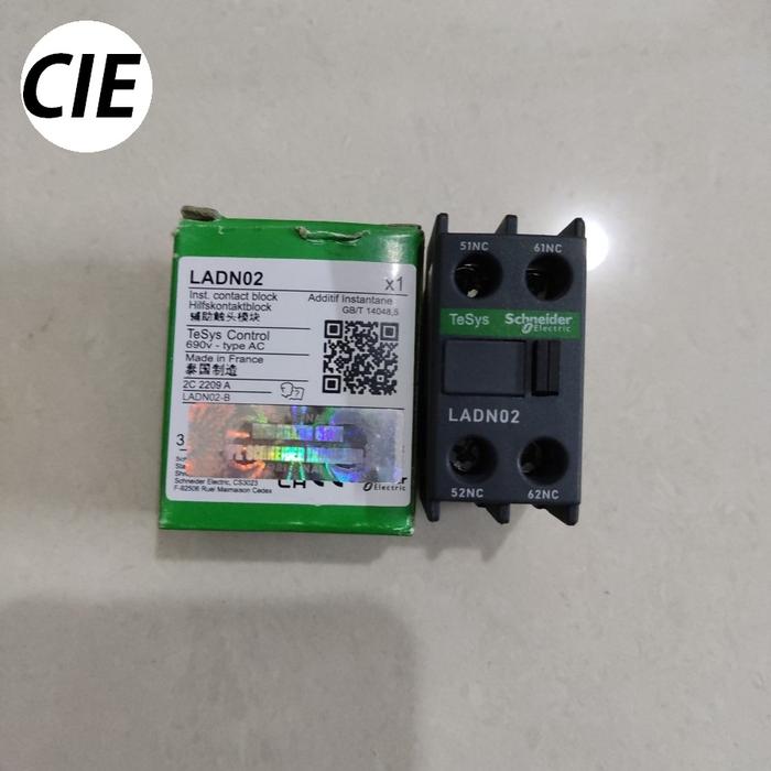 Jual AUX CONTACTOR ALAT BANTU KONTAK NO NC SCHNEIDER - LADN02 - Jakarta ...