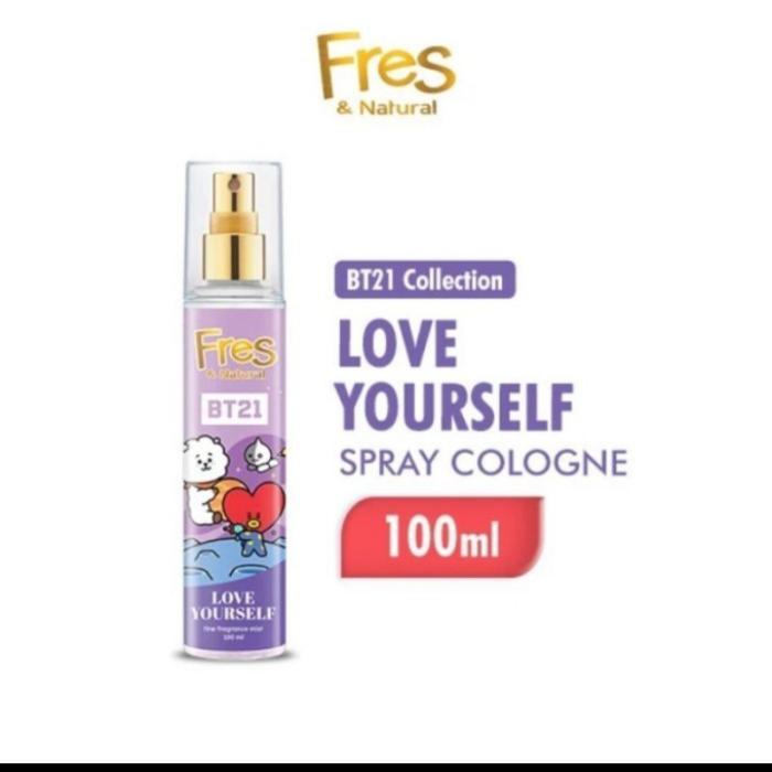 Jual Fres & Natural Spray Cologne BT21 Purple Love Yourself BTS Parfume ...