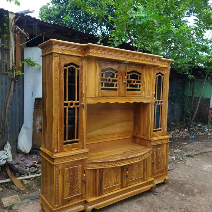 Jual bupet partisi/ bupet tivi kayu jati asli - Jakarta Timur ...