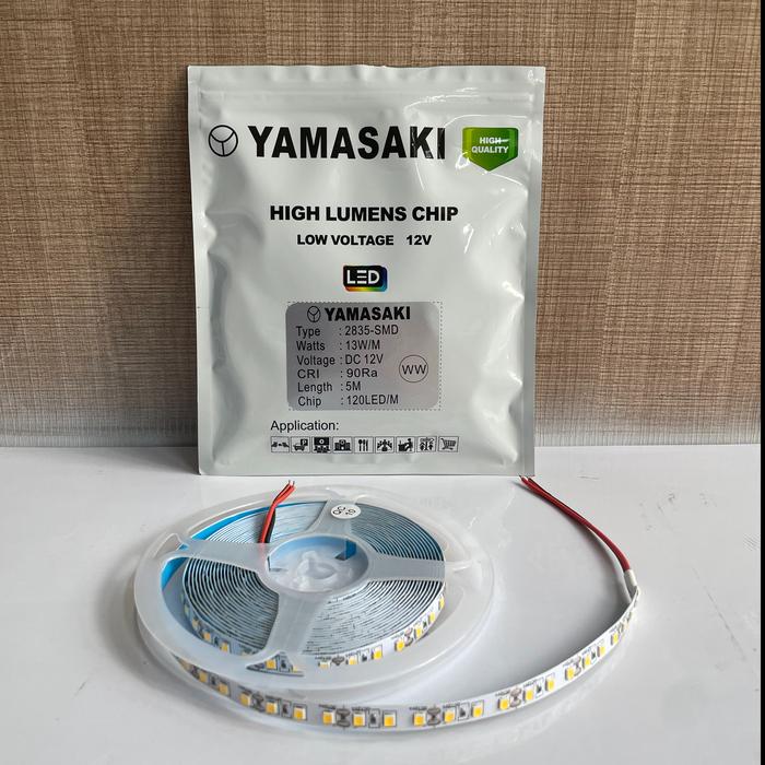 Jual Yamasaki LED Strip Mata Kecil 2835 SMD 24W 12V 5M Tanpa Silikon - Kota Surabaya ...