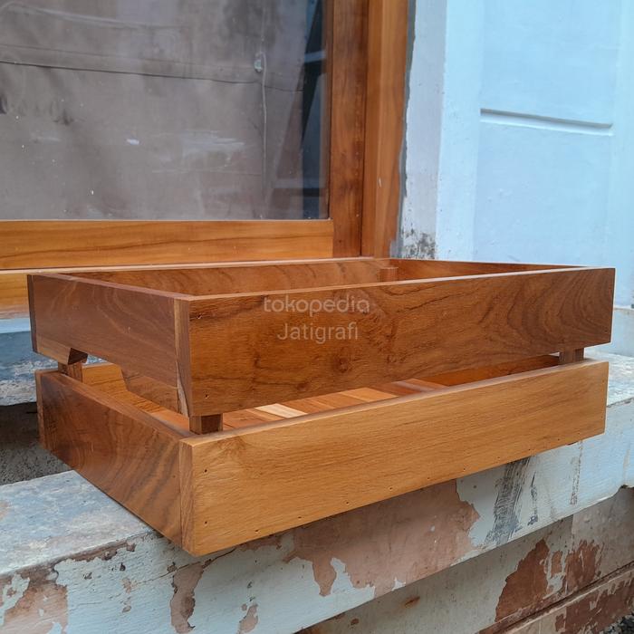 Promo Kotak Kayu Wooden Box Container Serbaguna Kayu Jati - Kab. Bekasi ...